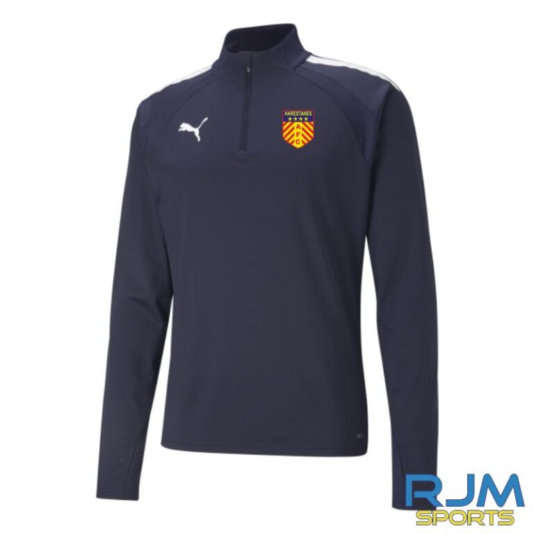 Harestanes AFC Puma Team Liga Quarter Zip Top Peacoat White – RJM Sports